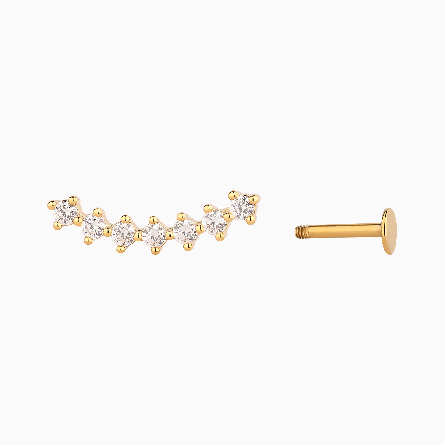 Gems Flat Back Stud – OumoJewelry
