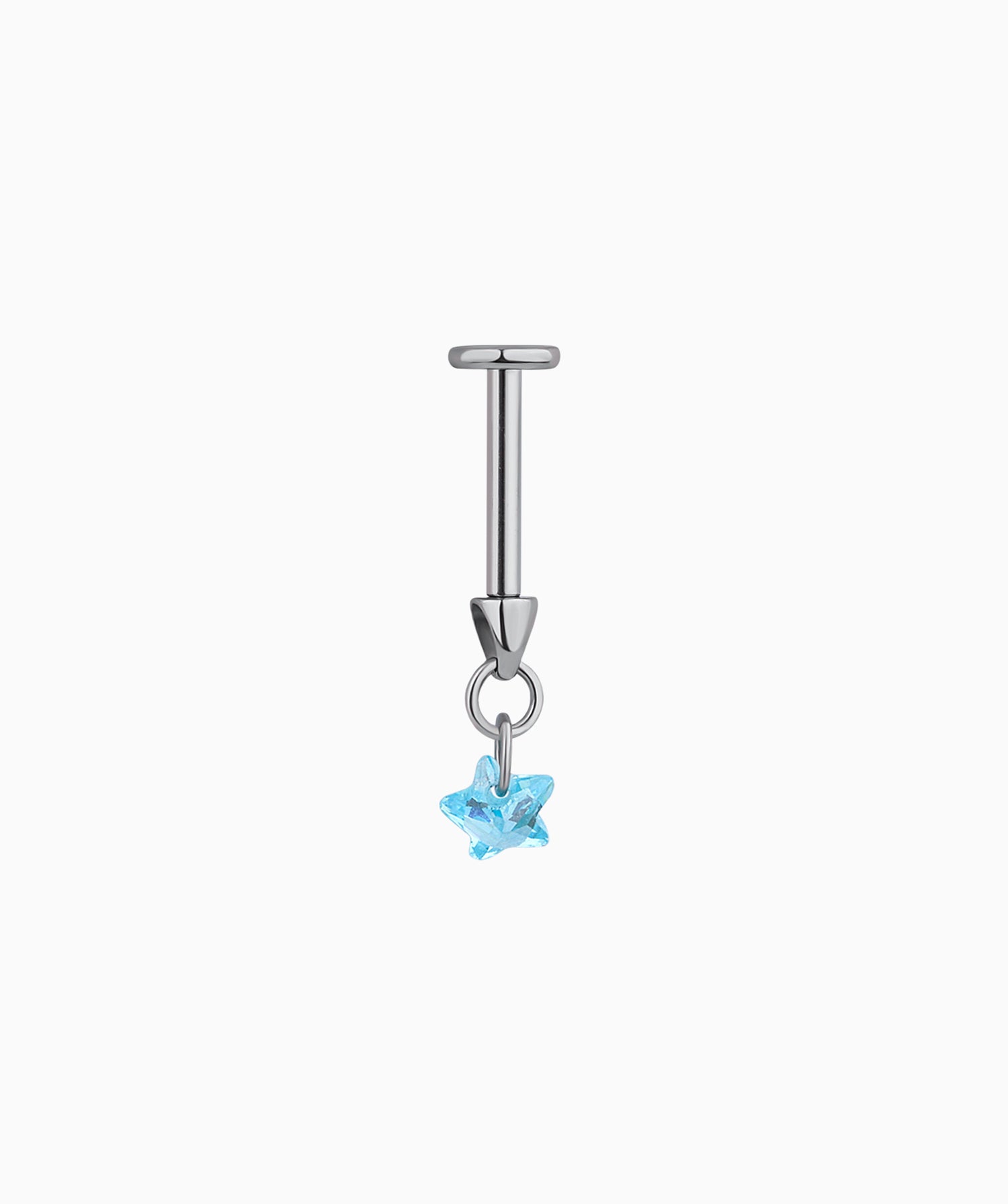 Titanium Star Vertical Helix Flatback Stud – OumoJewelry