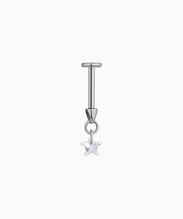 Titanium Star Vertical Helix Stud – OumoJewelry